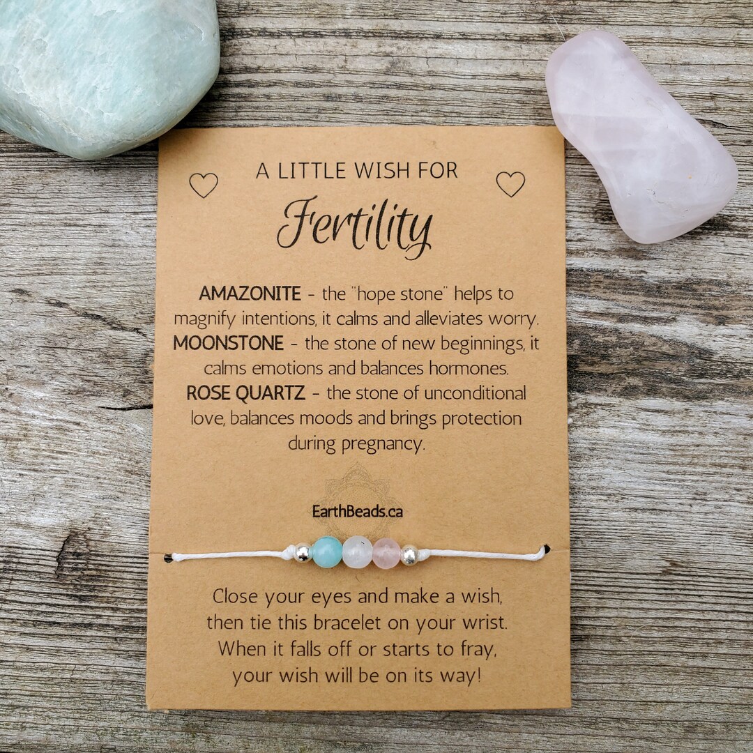 Fertility Bracelet, Handmade Jewelry, Pregnancy Gift, Wish Bracelet ...