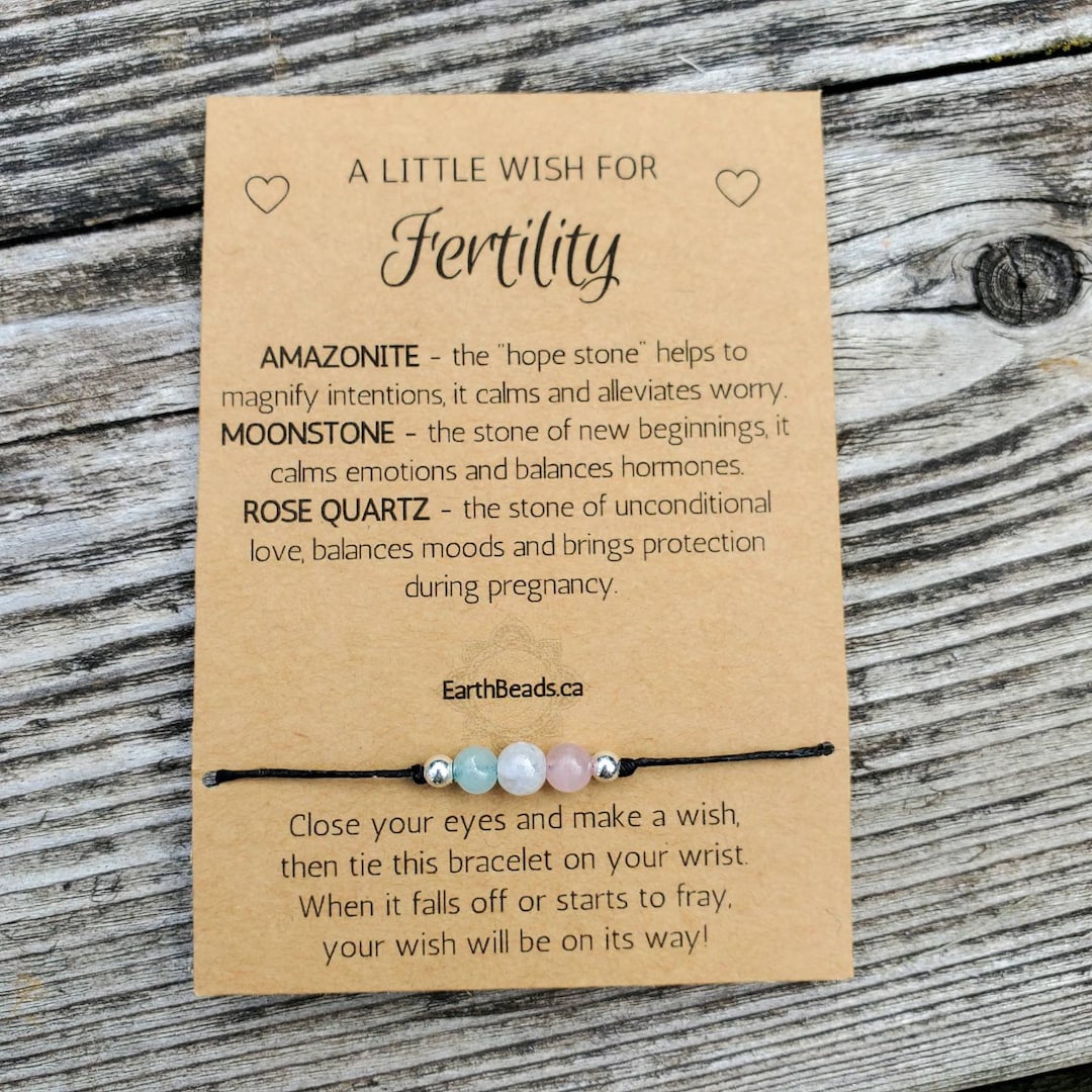Fertility Bracelet, Fertility Gift, Fertility Wish Bracelet, Fertility ...