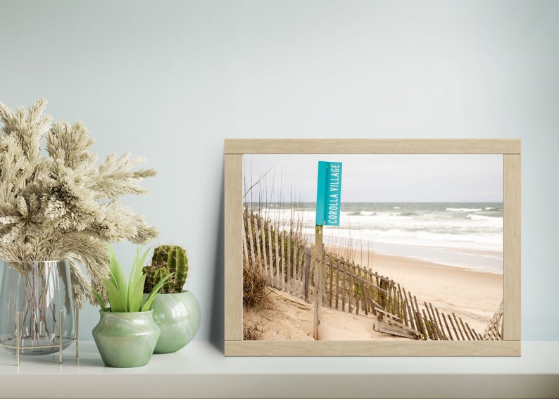 Corolla Village OBX Outer Banks Print, Beach Wall Art, Ocean Print ...