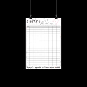Rummy Score Sheet Printable Rummy 500 Score Card, PDF Download for Easy ...