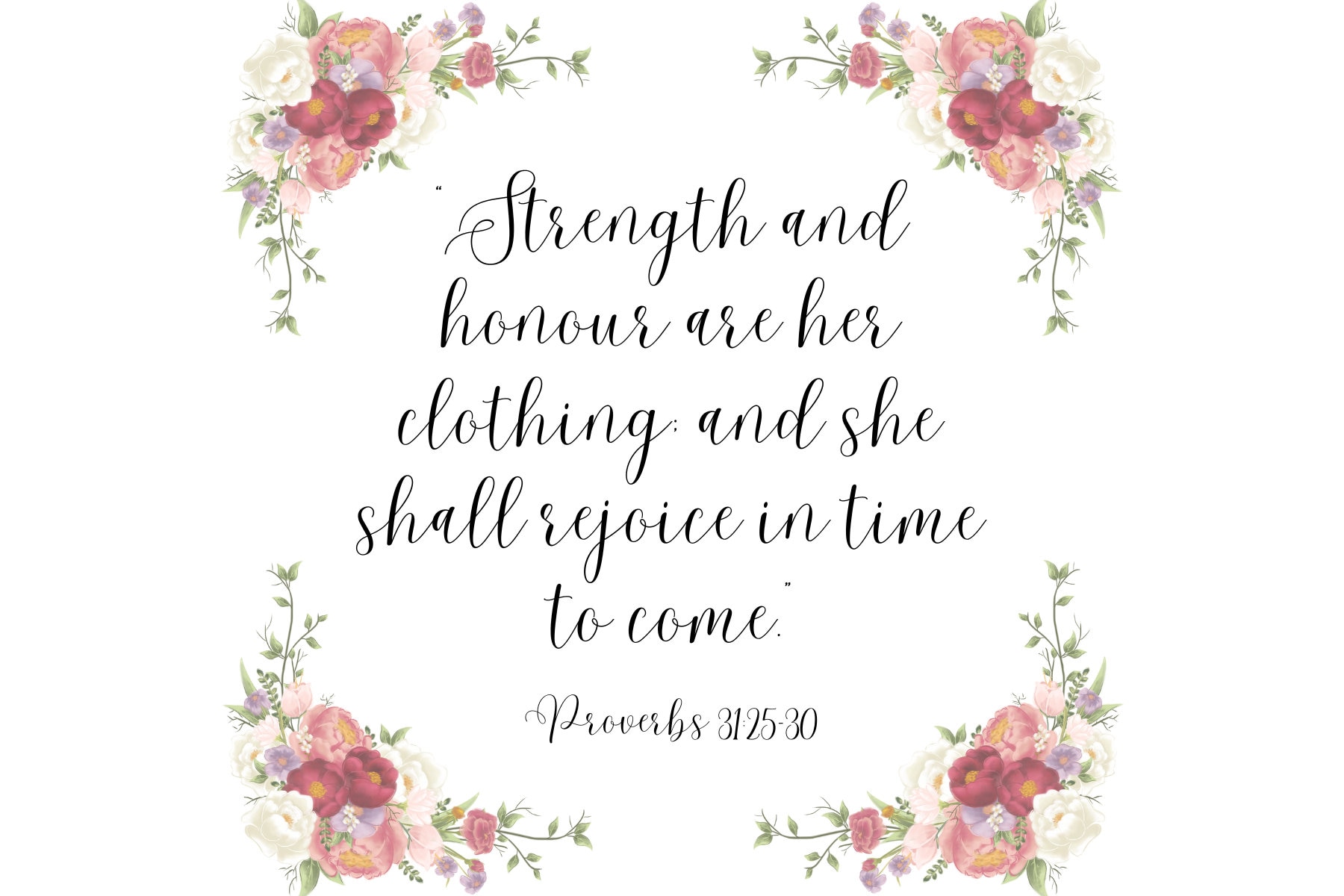 Printable Mothers Day Card With Beautiful Scripture, Heartfelt Message ...