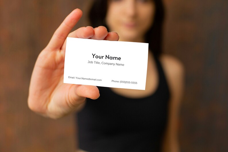 Minimalist Modern Business Card Design Template (digital) - Etsy