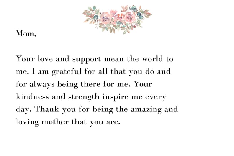 Printable Mothers Day Card With Beautiful Scripture, Heartfelt Message ...