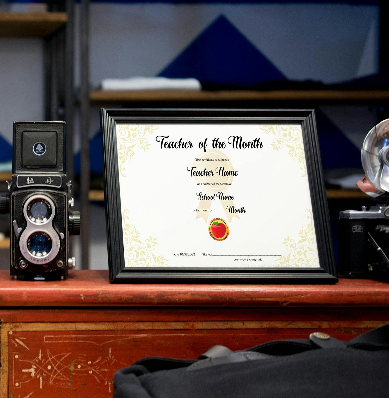 Editable Teacher of the Month Award Certificate - Instant Digital ...