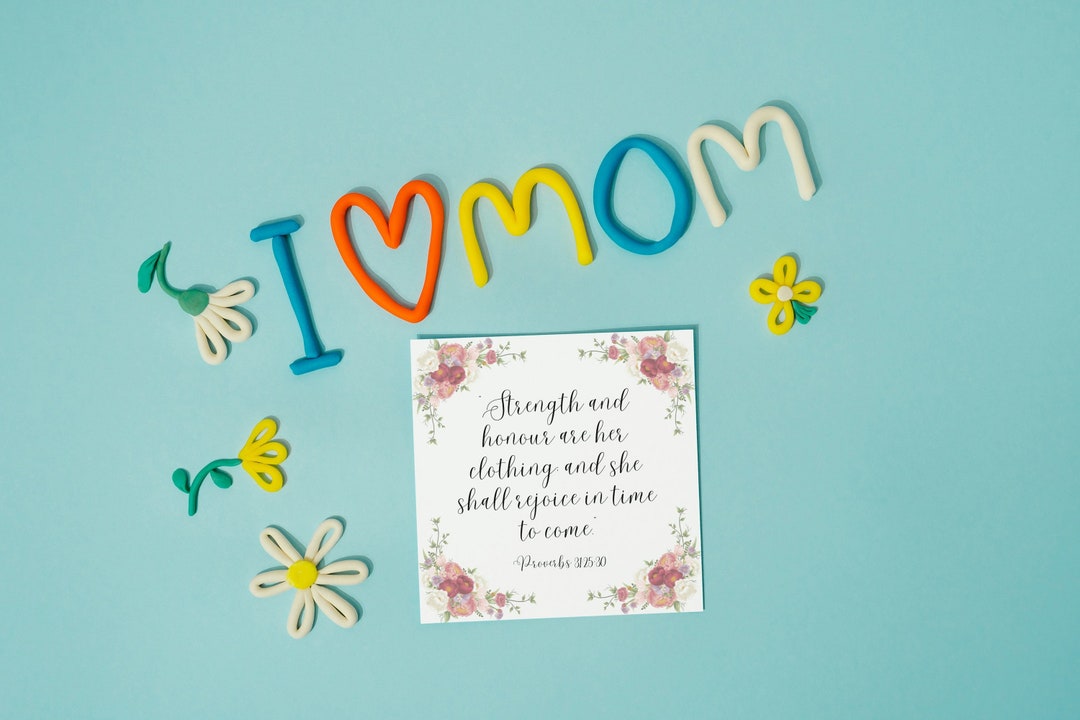 Printable Mothers Day Card With Beautiful Scripture, Heartfelt Message ...