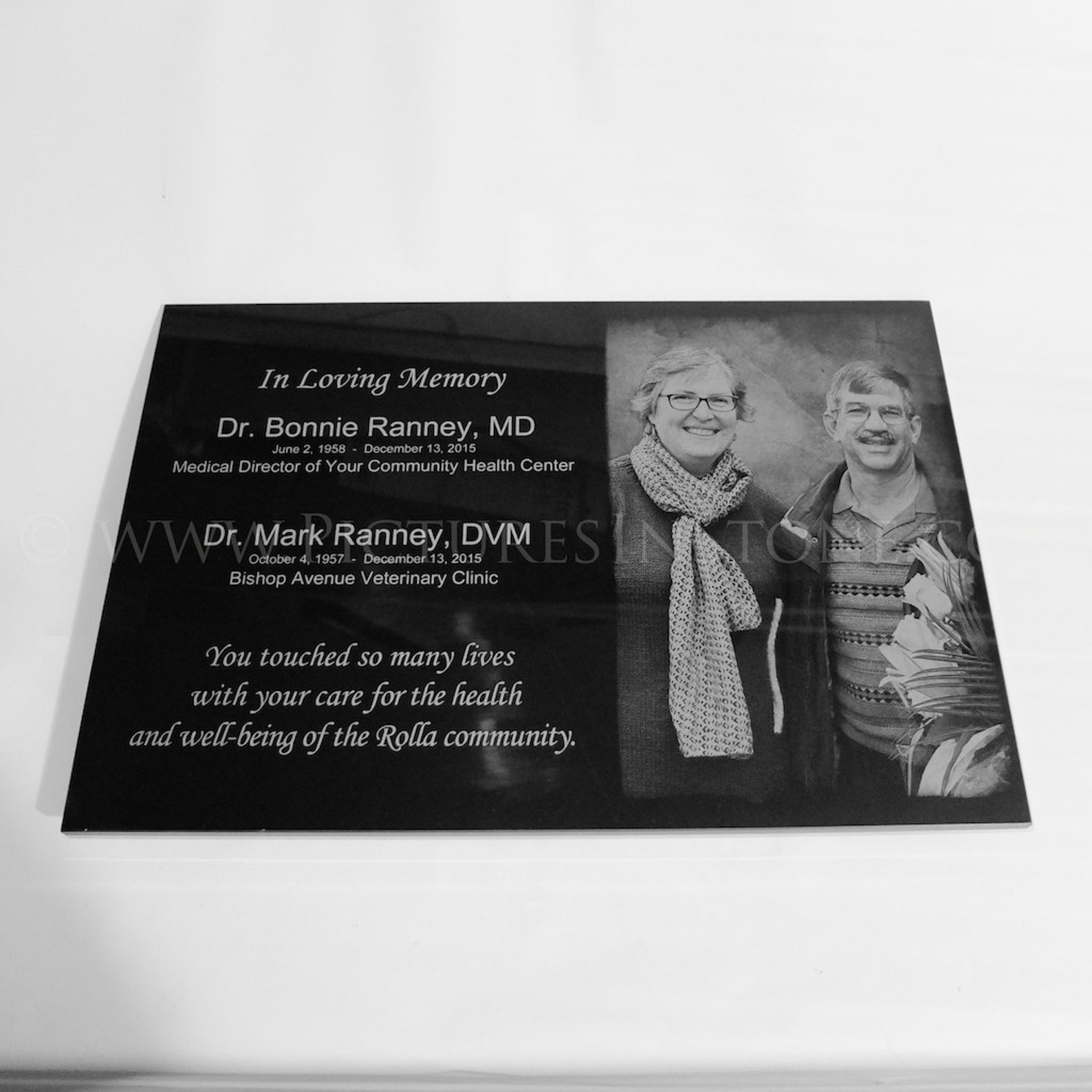 8 1/2 X 11 X 3/8 Engraved Marble Memorial Plaque | Etsy