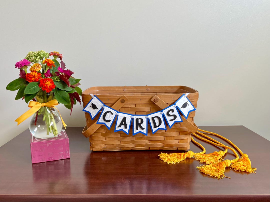 Mini CARDS Banner - Graduation Themed - Custom Colors - Etsy