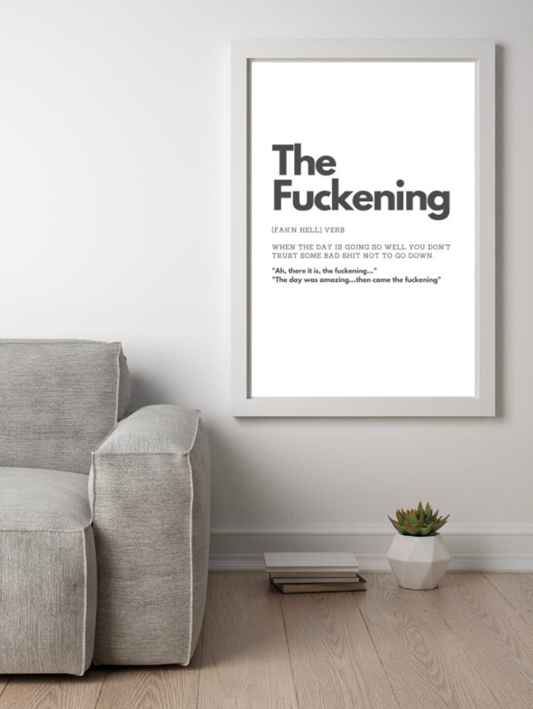 Printable Wall Art Quote | Amusing Office Decor | Funny | Slang Poster ...