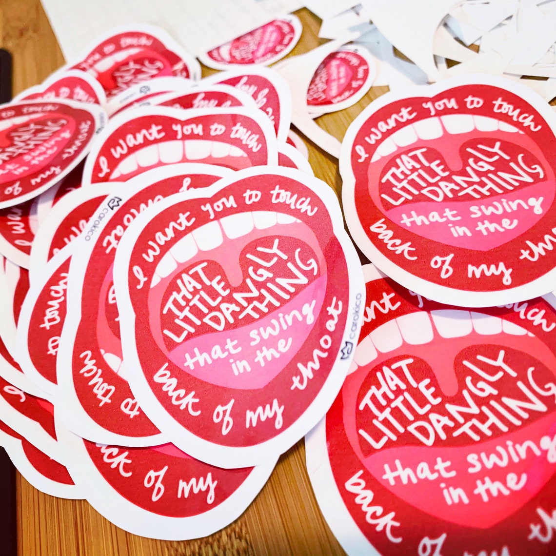 WAP Vinyl Sticker Little Dangly Thing in the Back of My Throat - Etsy