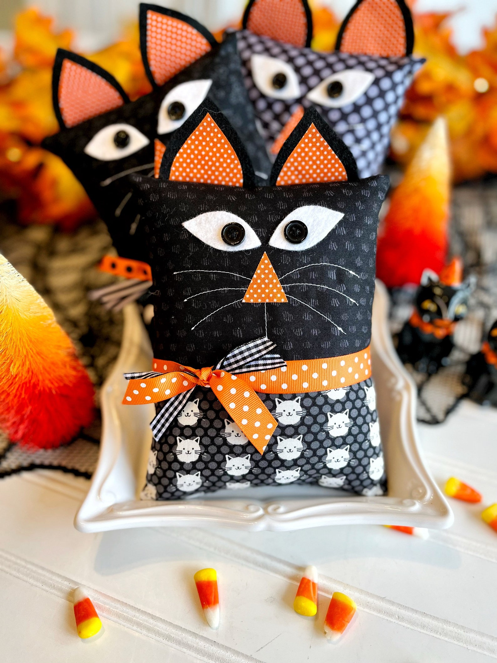 PDF Black Cat Mini Halloween Pillow Pattern - Etsy