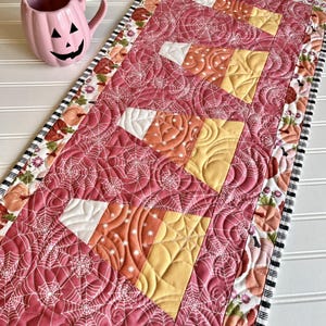 PDF Candy Corn Table Runner, Halloween Quilted Table Decor and Pillow ...