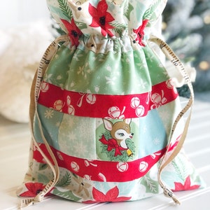 PDF PATTERN for Scrappy Drawstring Bag, Fabric Pouch - Etsy