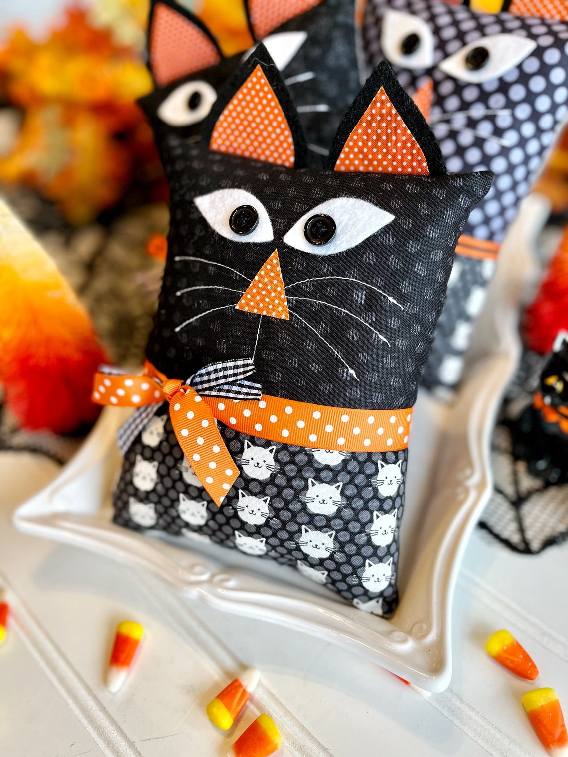 PDF Black Cat Mini Halloween Pillow Pattern - Etsy