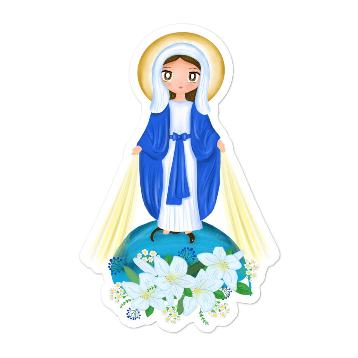 Immaculate Conception Stickers - Etsy