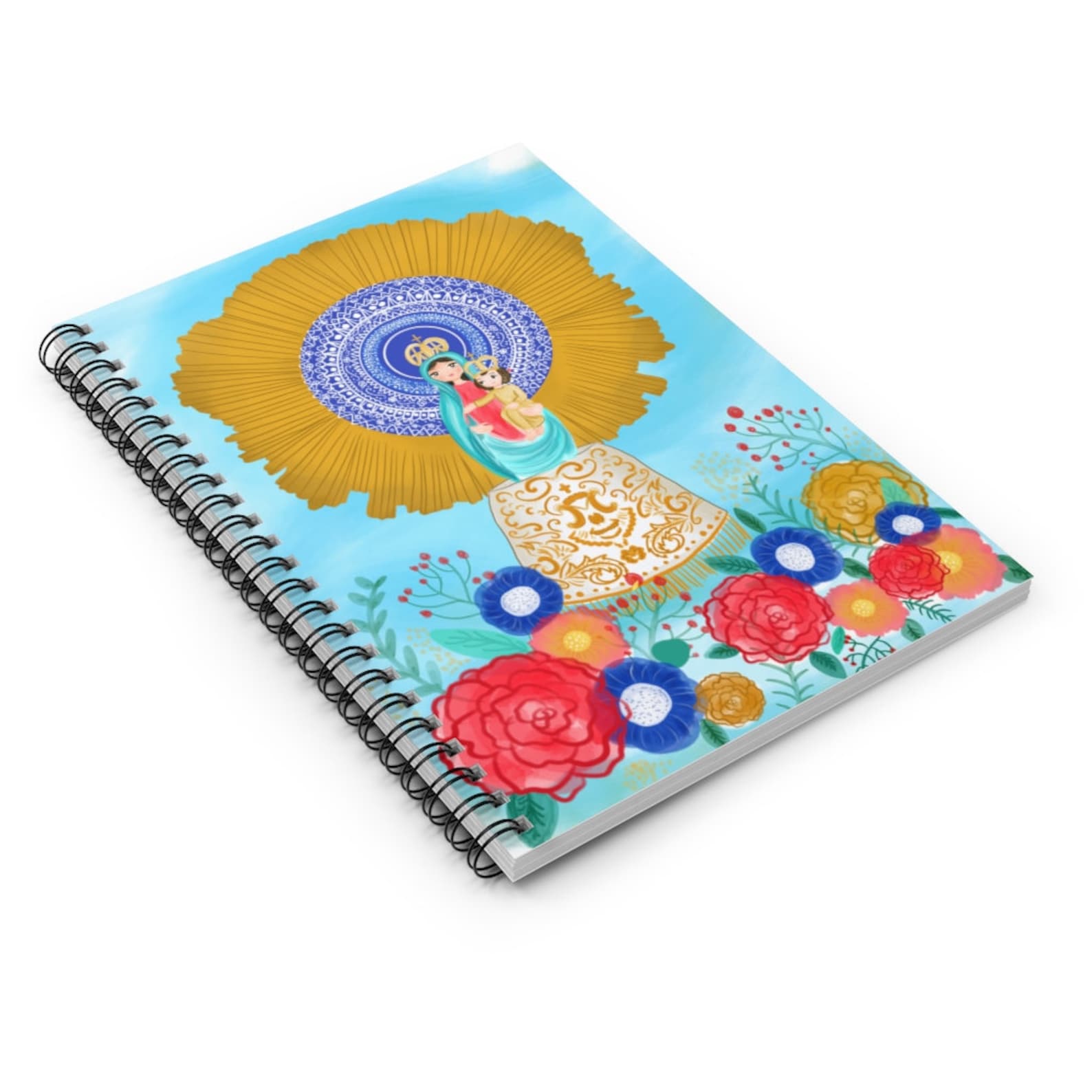 Our Lady of the Pillar Spiral Notebook Ruled Line - Etsy