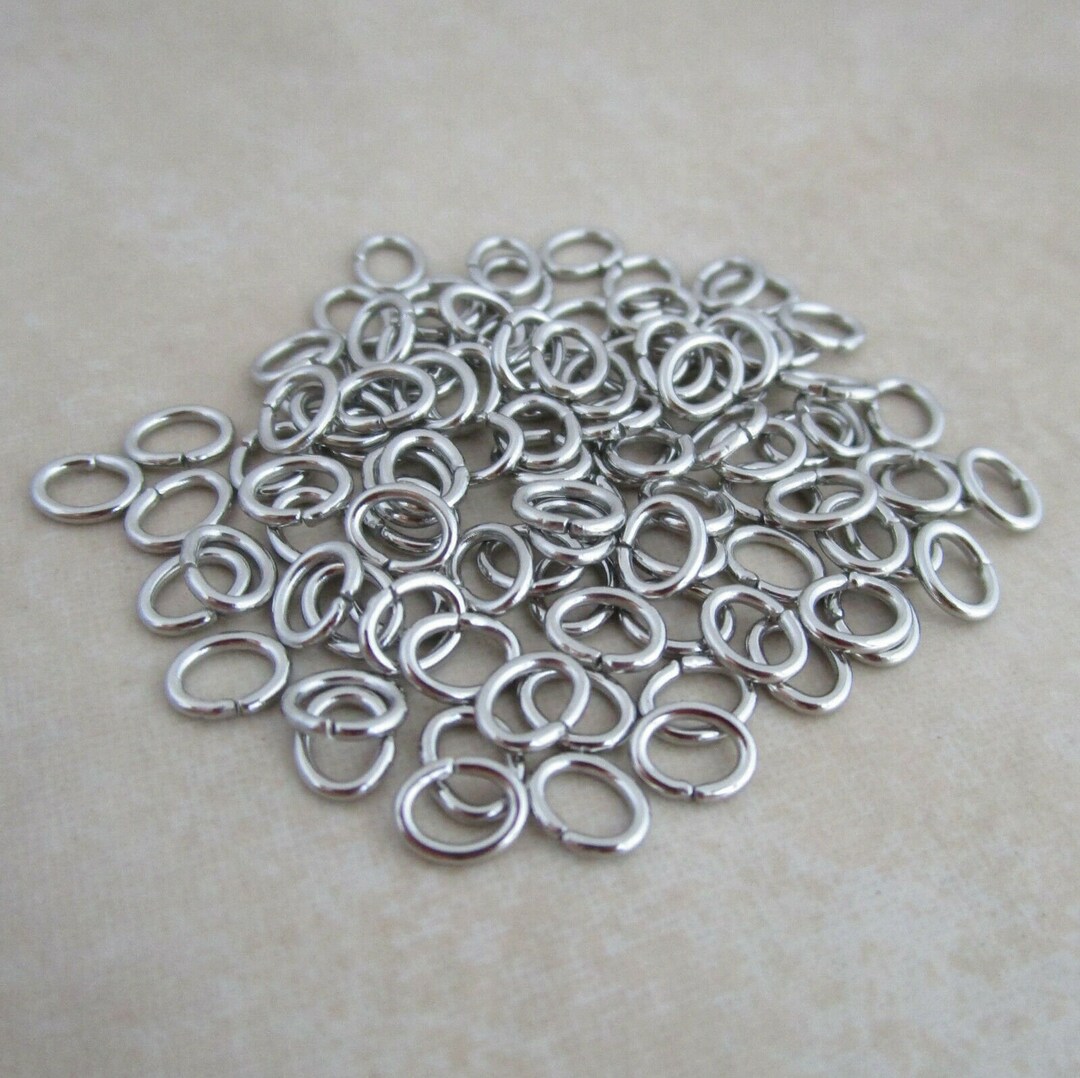 5mm X 4mm Stainless Steel Oval Open Jump Rings 20 Gauge - Etsy