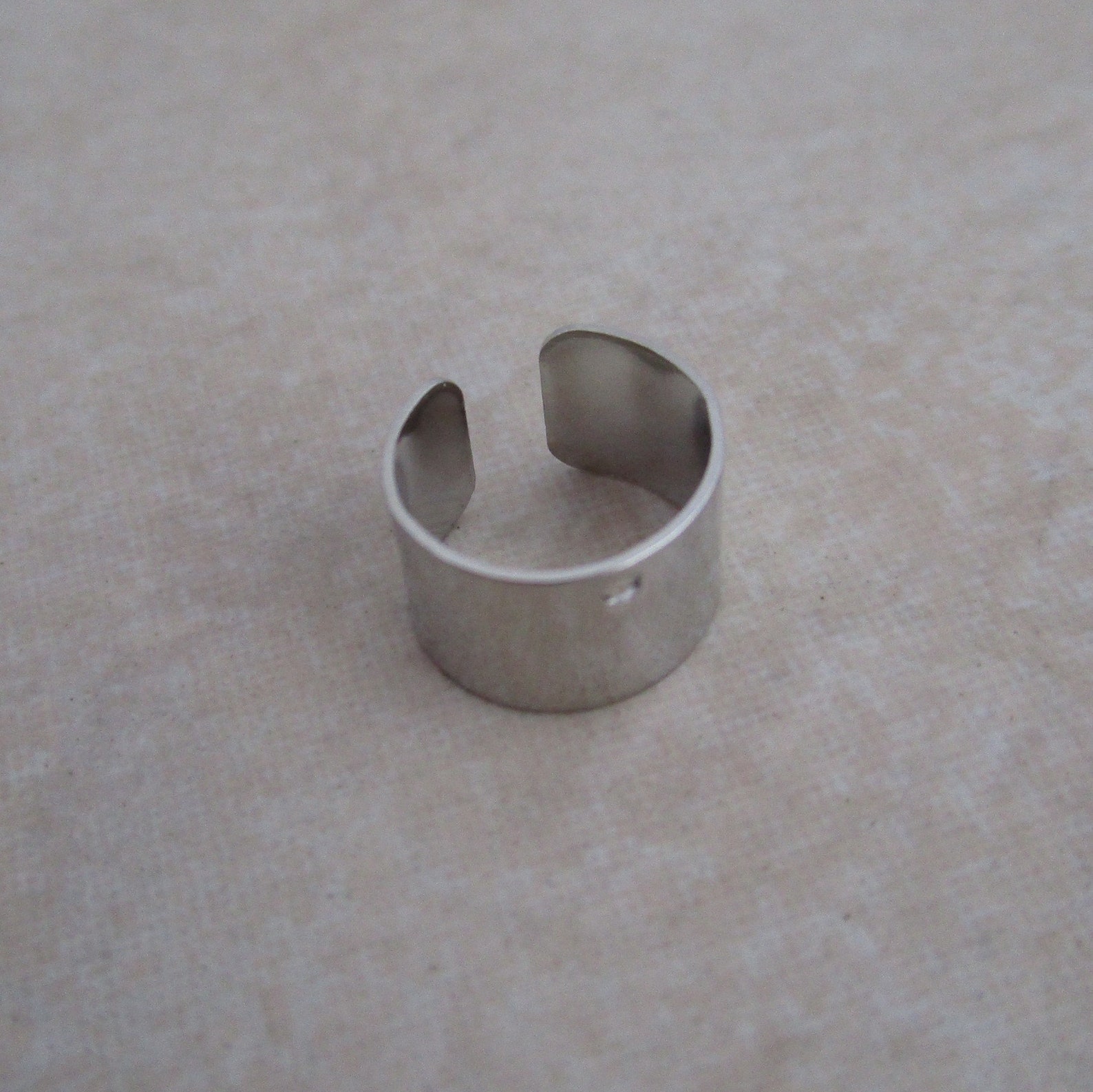 Ear Cuff Blanks DIY Platinum Steel Finish 23 Gauge With Hole - Etsy