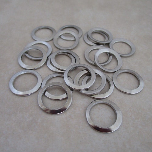 Stainless Steel 15mm Round Circle Links Connectors | Etsy