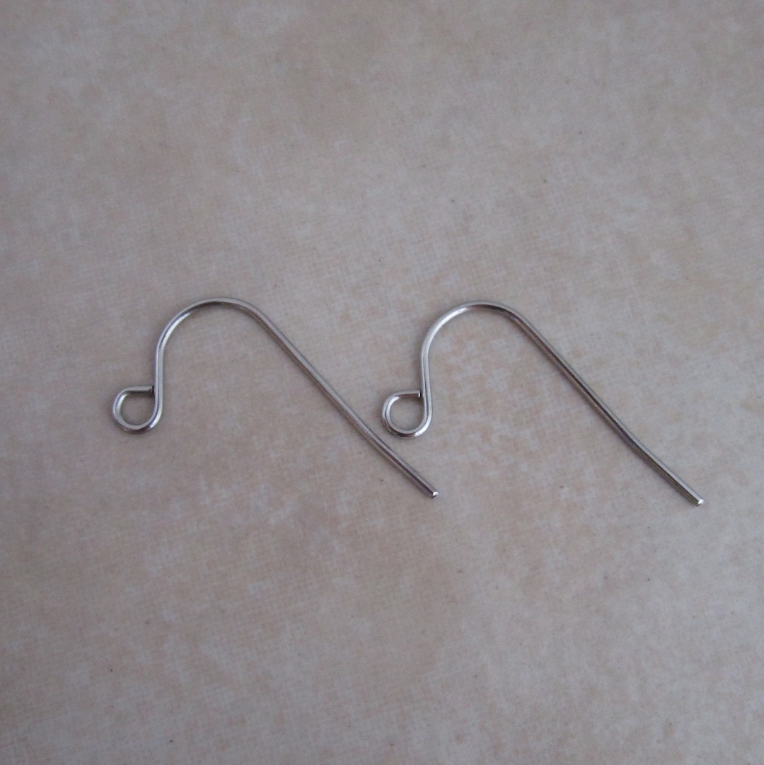 Surgical Stainless Steel Ear Wires 21 Gauge Hook 10mm - Etsy