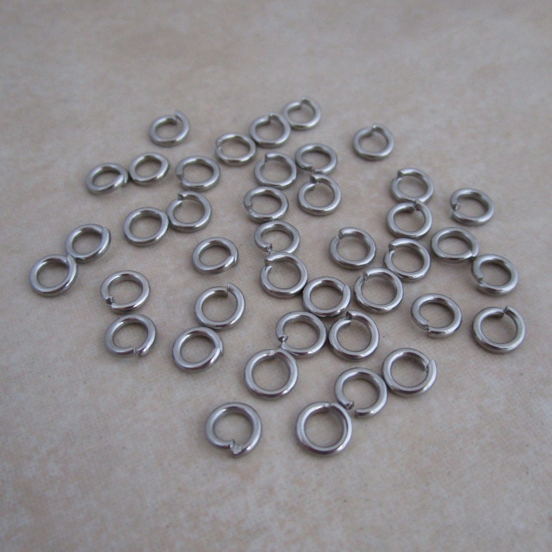 5mm Jump Rings 18 Gauge Stainless Steel Open Hypoallergenic - Etsy