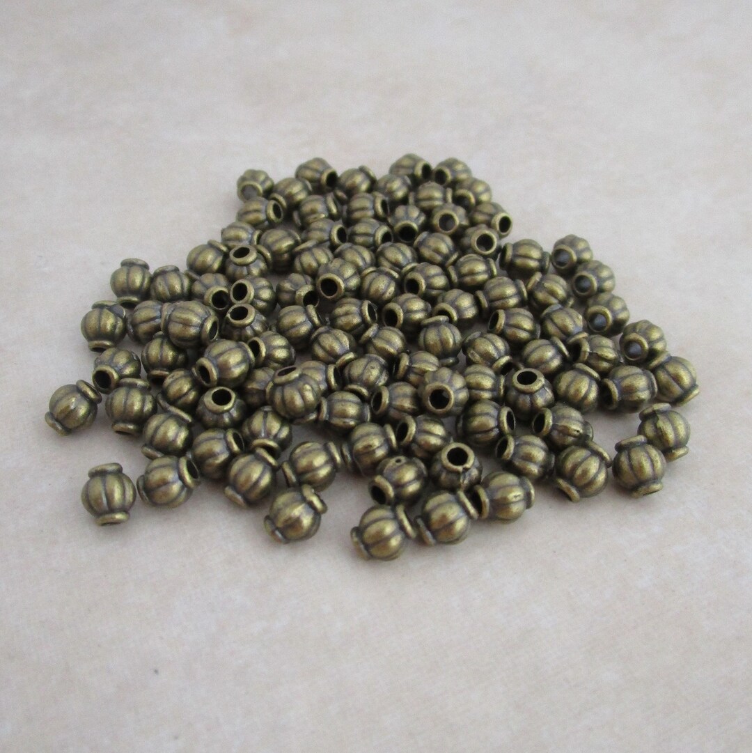 Antique Bronze 4mm Lantern Spacer Beads Tibetan Style - Etsy