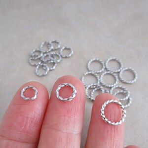 20 Stainless Steel Twisted Jump Rings 6mm 8mm or 10mm - Etsy