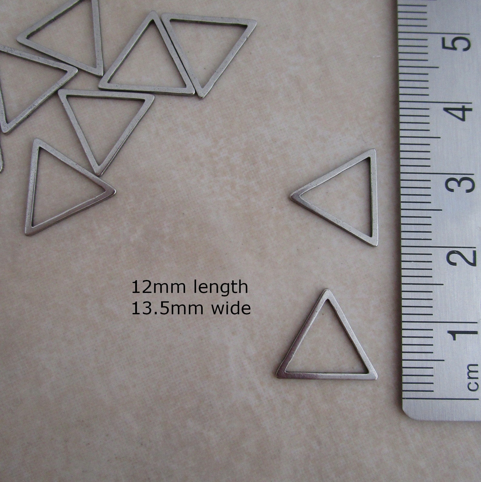 20 stainless steel 12mm geometric triangle links connectors - Etsy.de