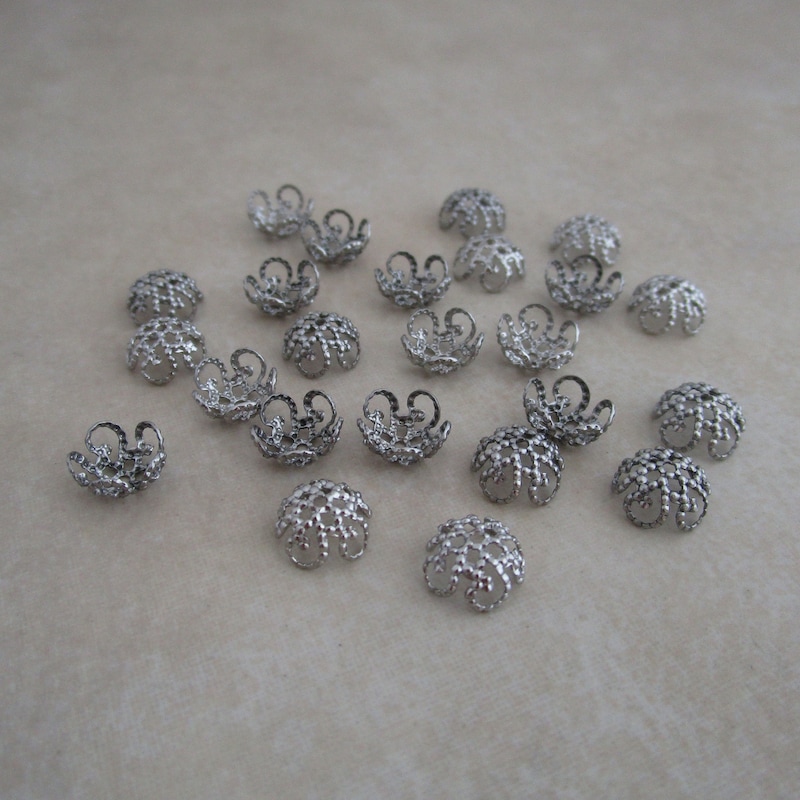 Filigree Bead Caps - Etsy