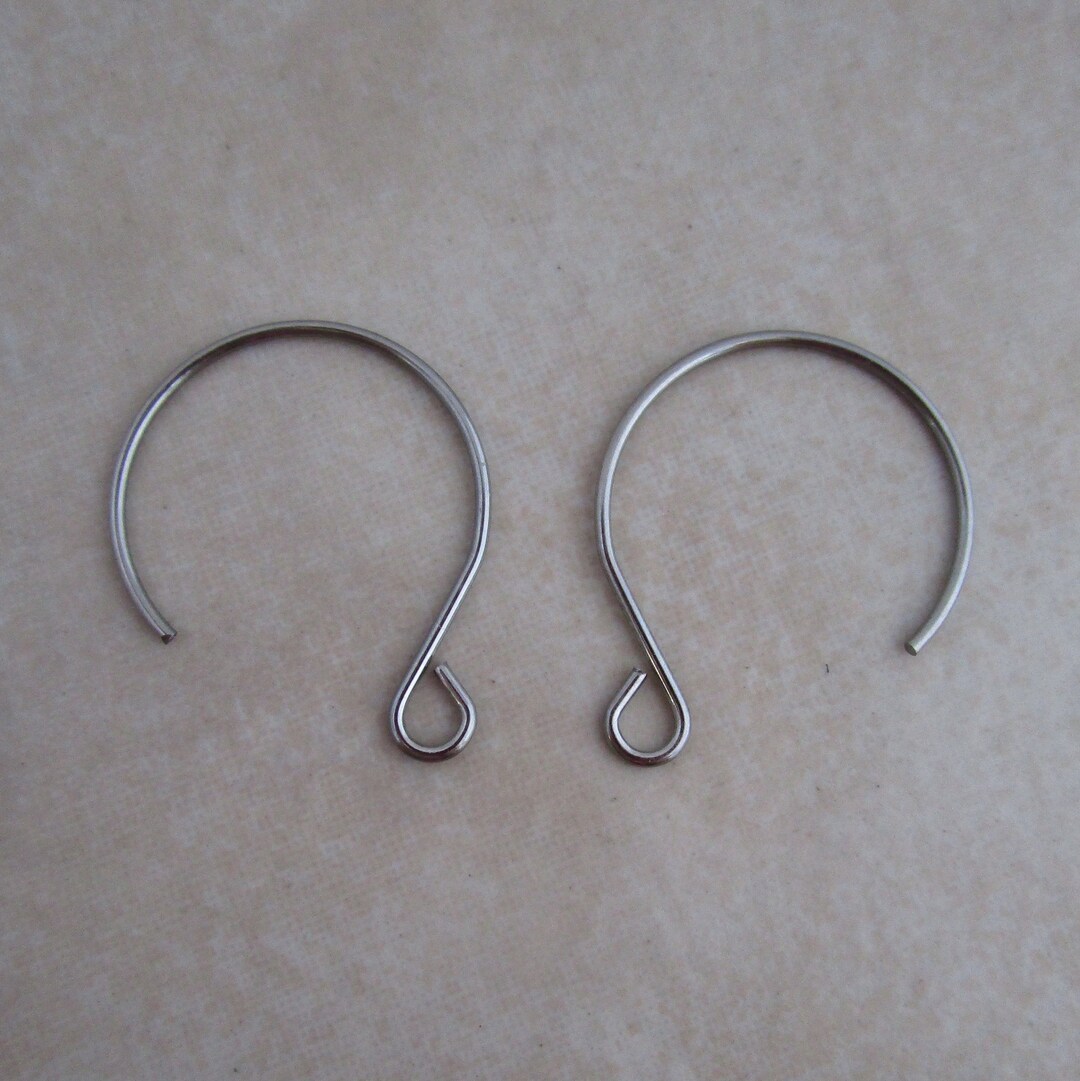 Stainless Steel Earring Hoop Hooks 21 Gauge Hypoallergenic 304 - Etsy