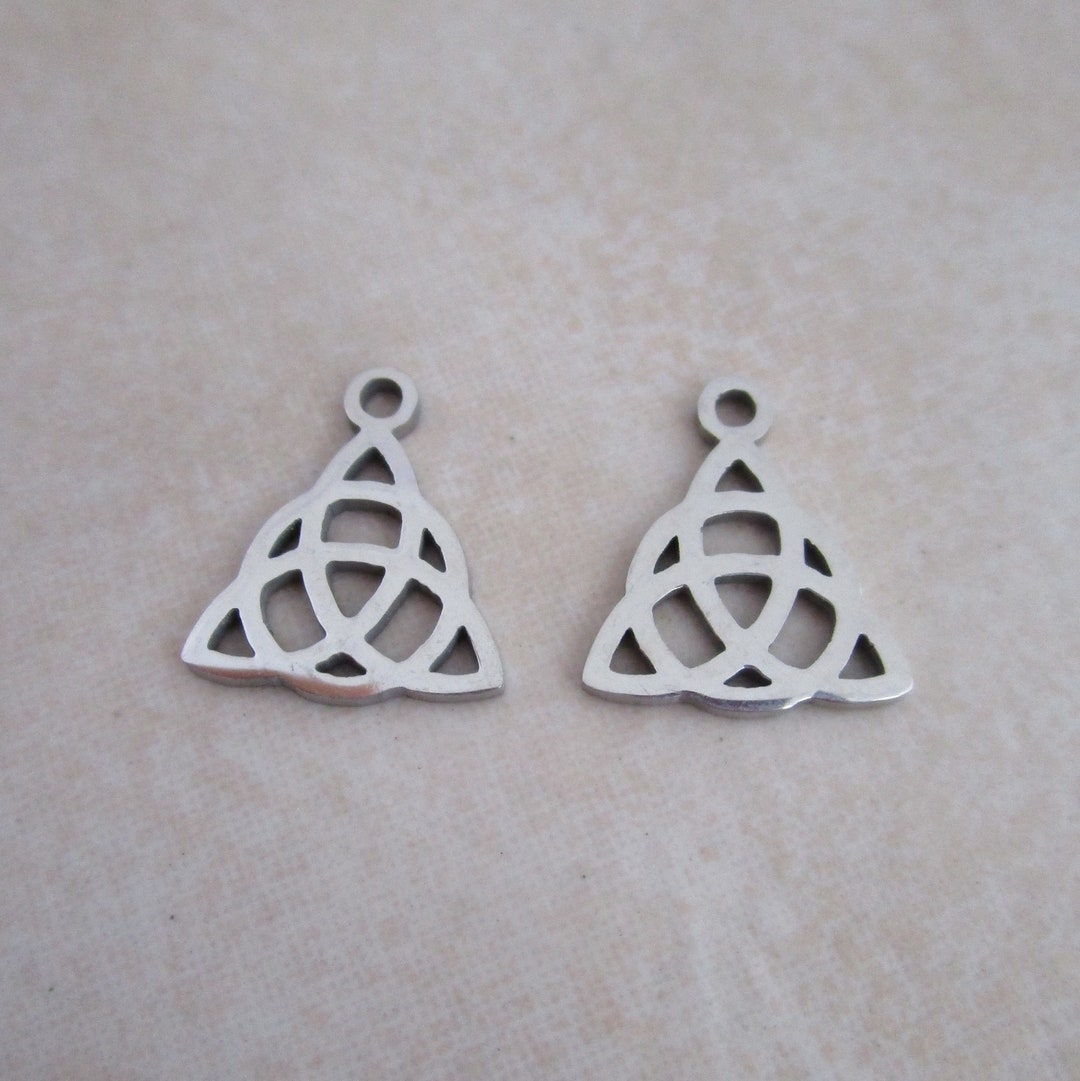 Stainless Steel Celtic Knot Charms - Etsy