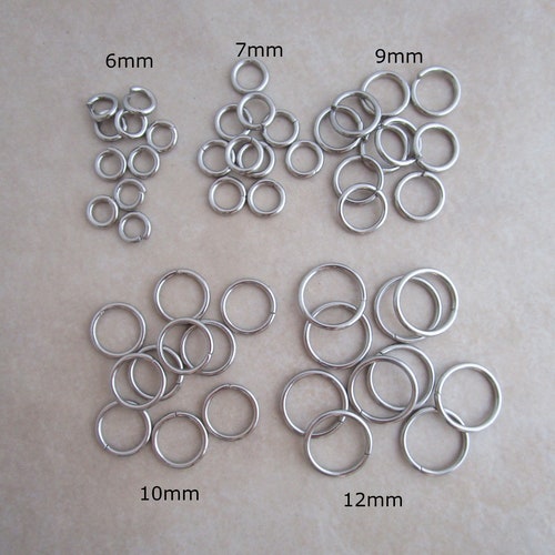 10mm Jump Rings 100/200/500 Wholesale Stainless Steel 16 - Etsy