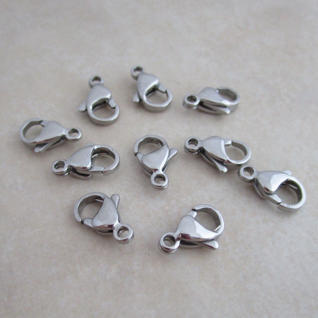 13mm Surgical Stainless Steel Lobster Claw Clasps - Etsy