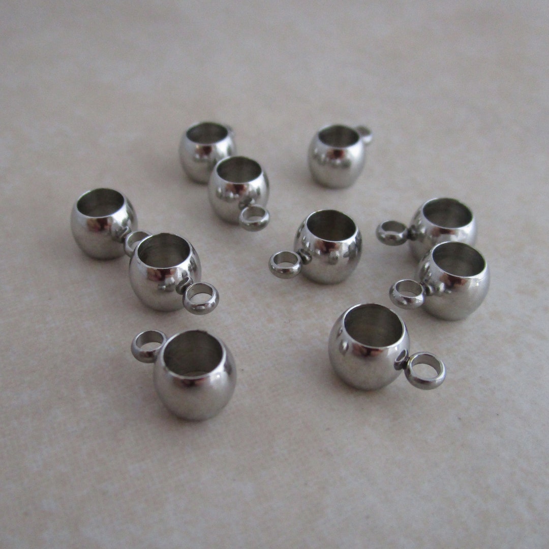 Hypoallergenic Stainless Steel Bead Bail Hangers 6mm Long X 5mm Wide - Etsy