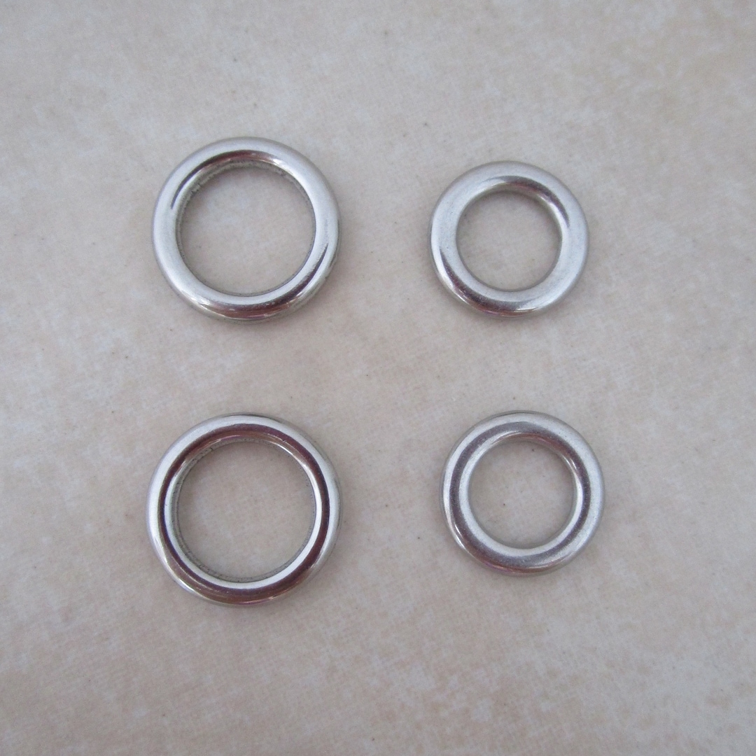 Heavy Stainless Steel Circle Links 2 Size Options - Etsy