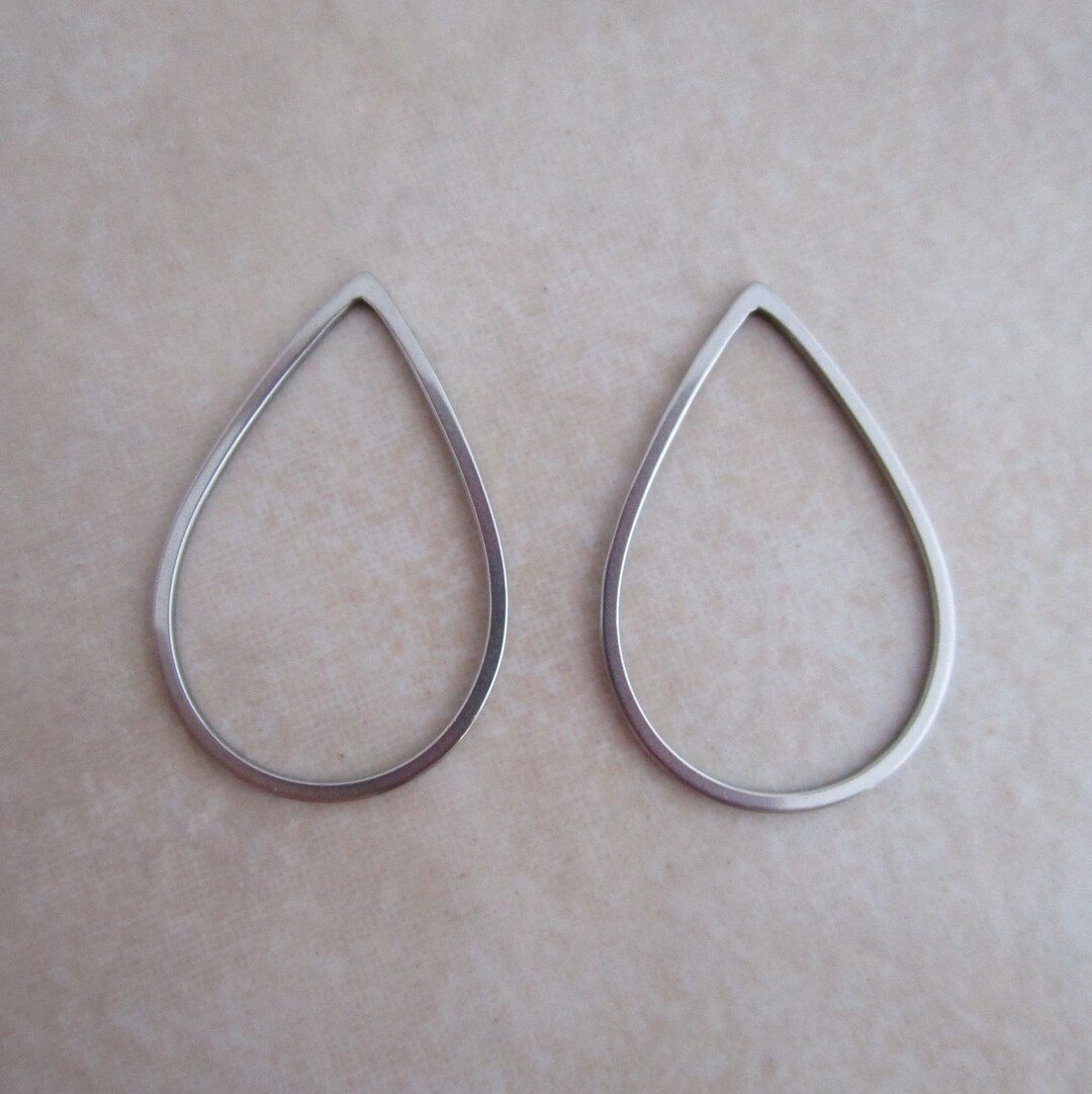 Stainless Steel 25mm Teardrop Links Connectors - Etsy