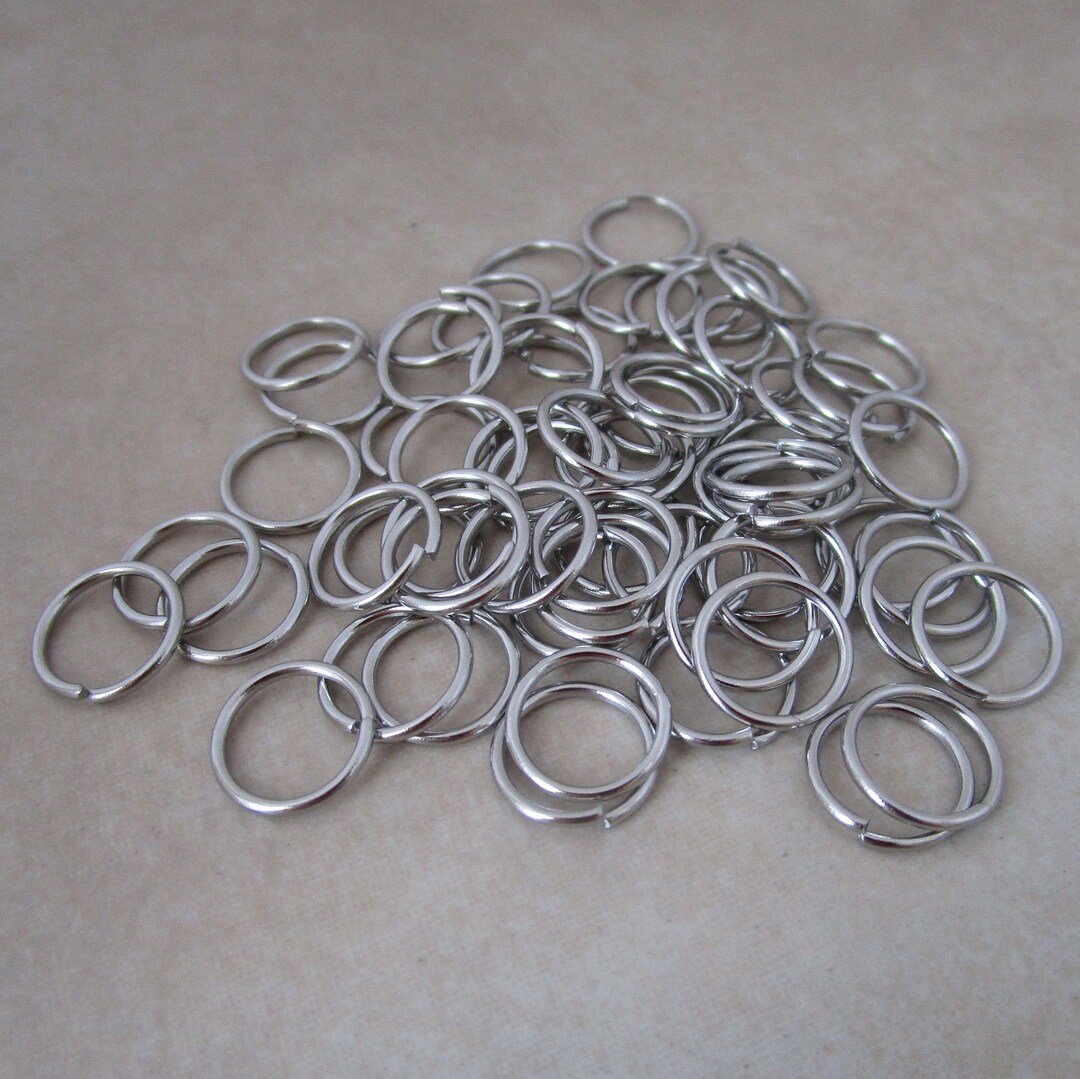 10mm Jump Rings Stainless Steel Open 18 Gauge Hypoallergenic 304 - Etsy