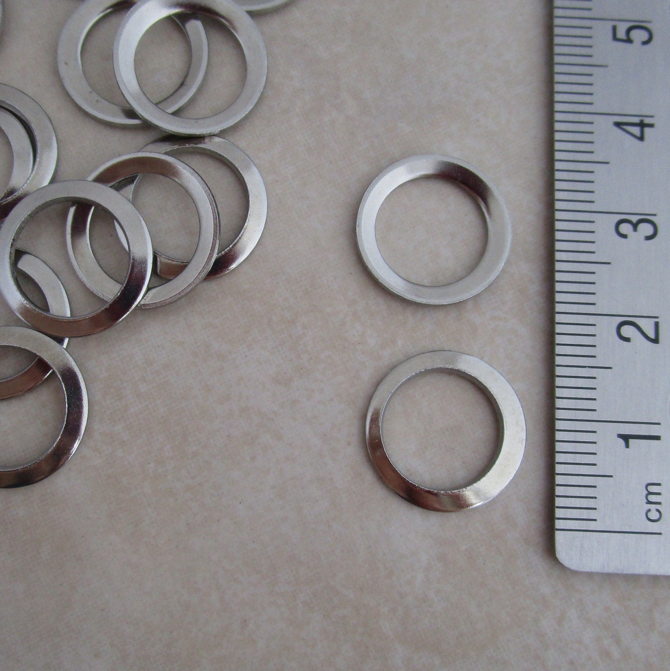 Stainless Steel 15mm Round Circle Links Connectors - Etsy