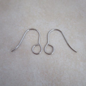 Large Hole Surgical Stainless Steel Ear Wires 16mm 22 Gauge - Etsy