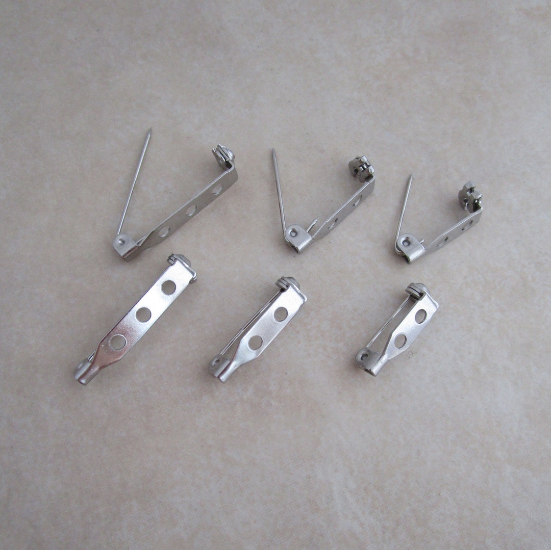 20 Pin Backs Hypoallergenic Stainless Steel 3 Size Options - Etsy