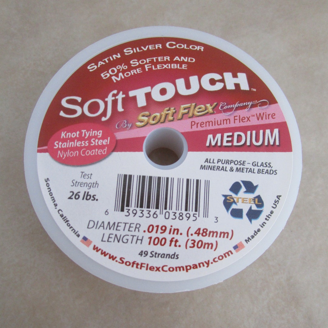 100' Soft Touch Clear Steel Beading Wire 49 Strand .019 Inch - Etsy
