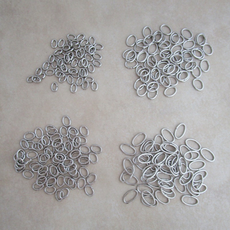 Oval Stainless Jump Rings - Etsy