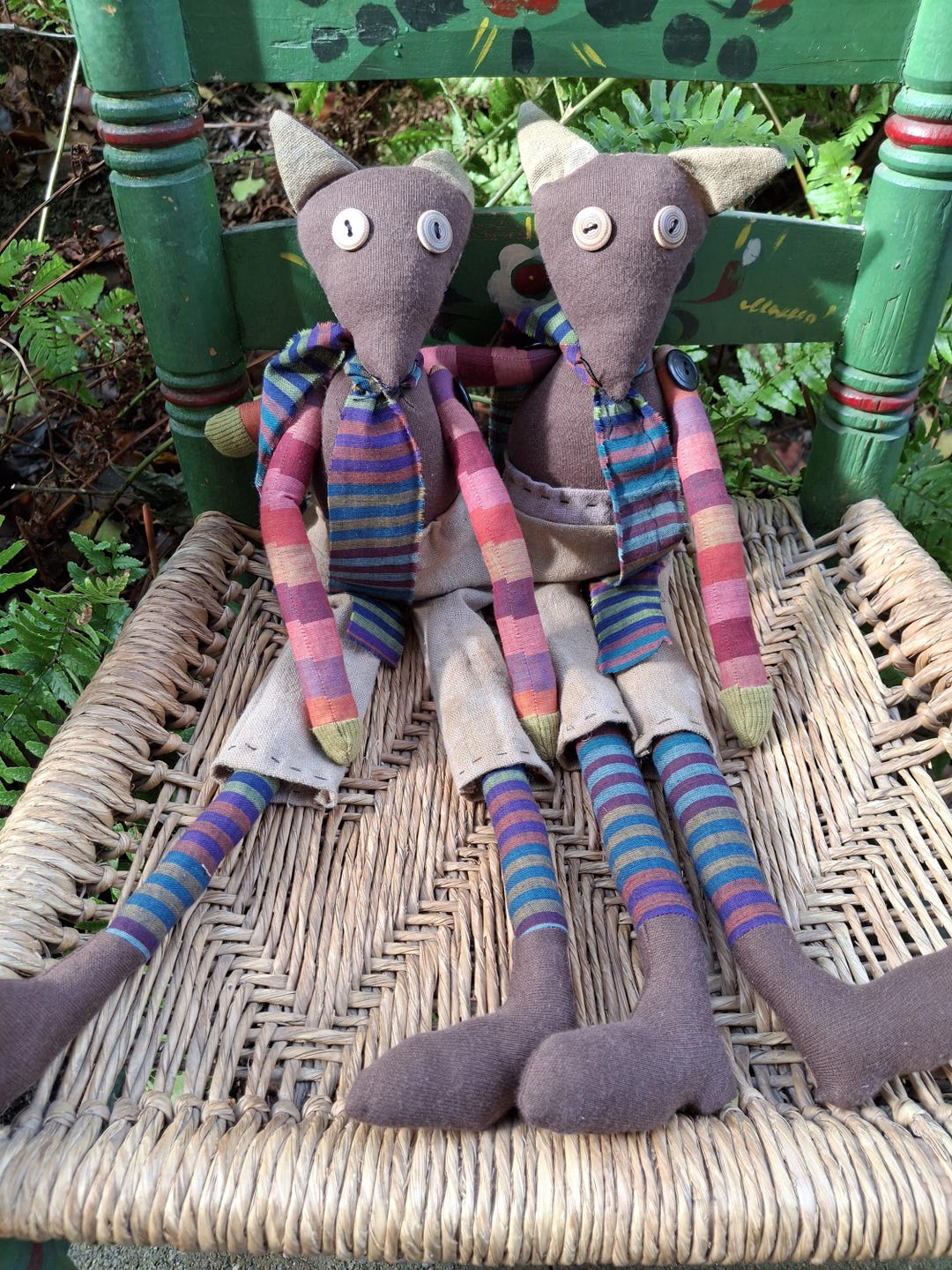 LONG LEGGED FOX, Stuffed Fox, Handmade Animal - Etsy