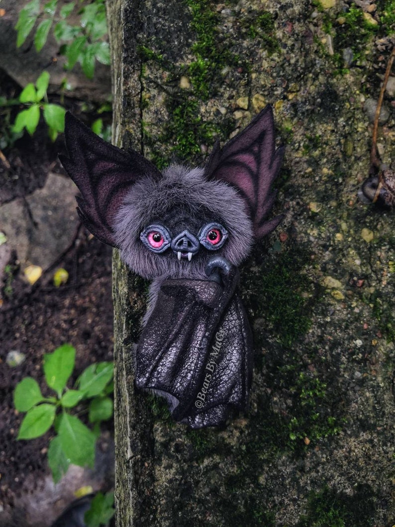 Cute Baby Vampire Bat Walda Artist Toy Stuffed Animal Jointed | Etsy