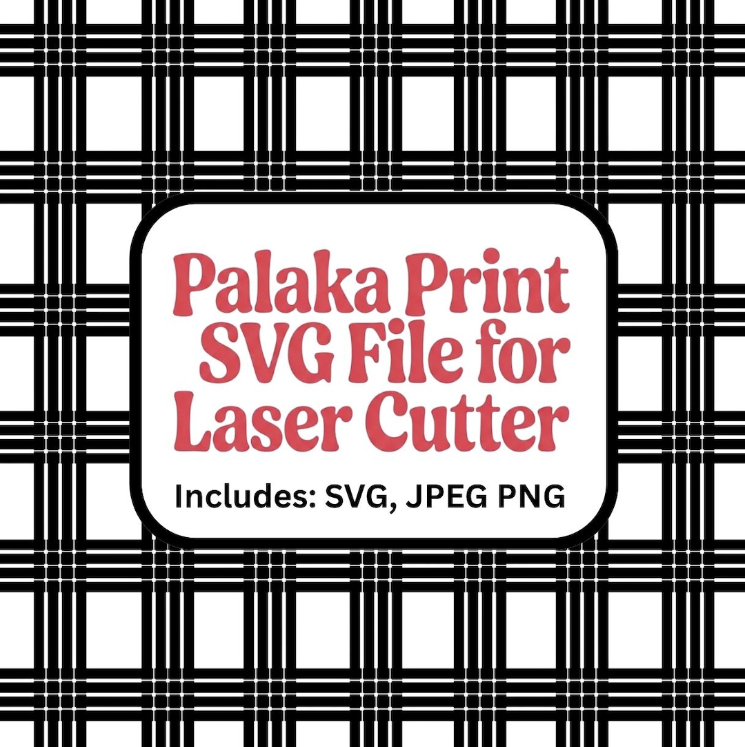 Palaka Print SVG for Laser Cutters | Hawaiian Plaid Pattern Digital ...