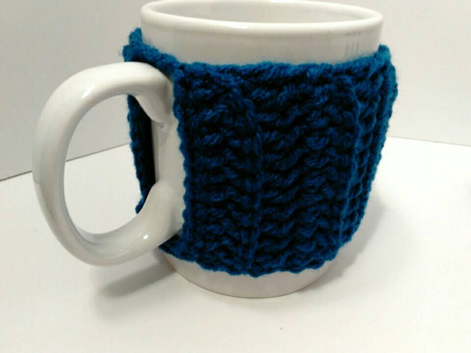 Crochet Mug Cozy, Slip on Coffee Cup Cozies, Coffee Mug Sleeve, Gifts ...