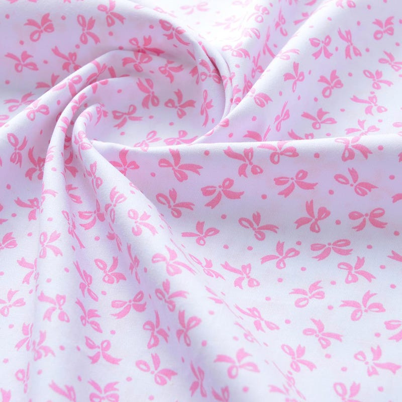 Bow Print Fabric - Etsy UK
