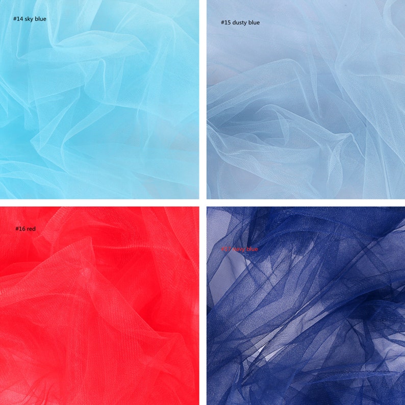 Soft Tulle Fabric 63 Wide Netting Tulle Fabric for | Etsy