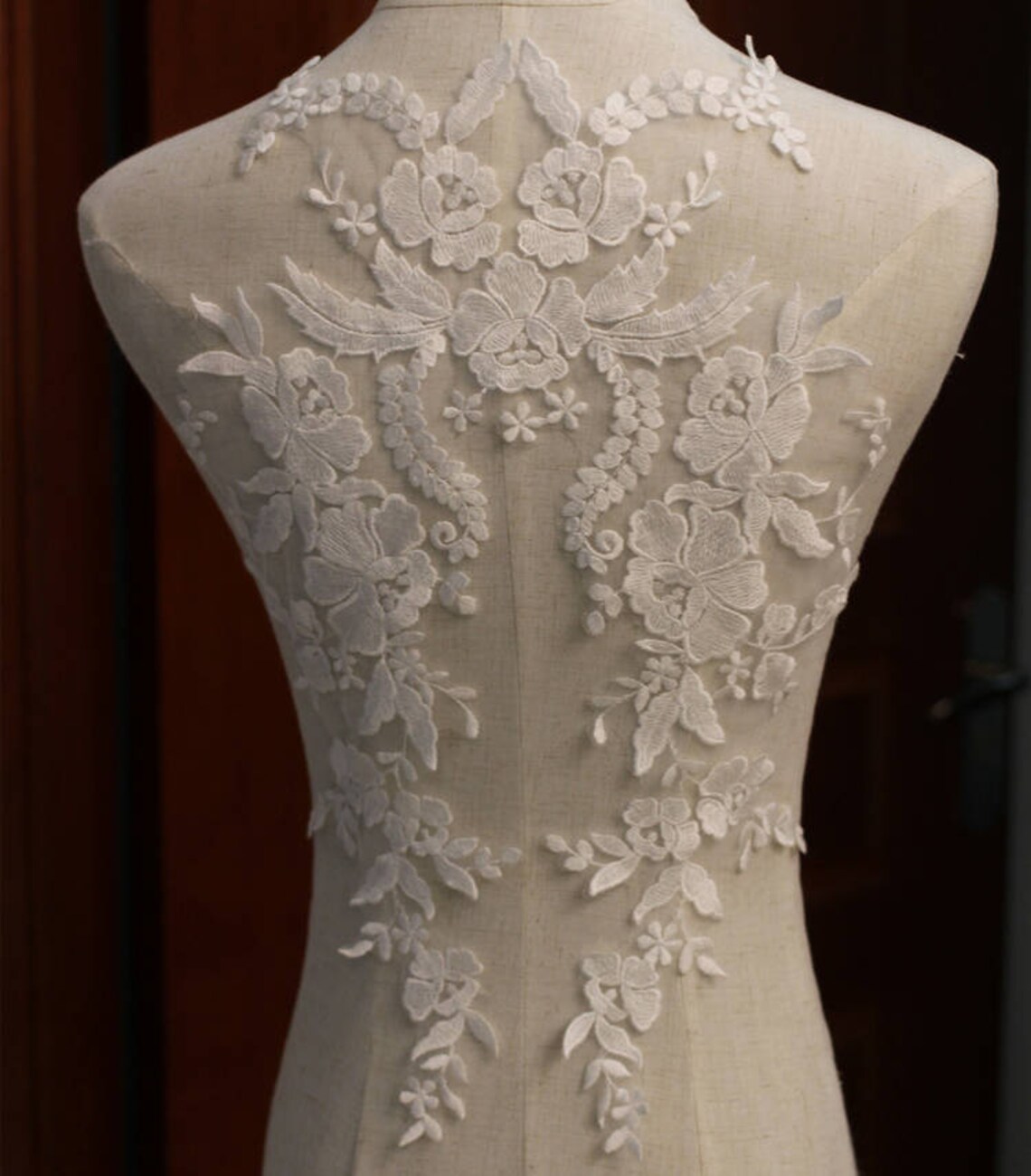 Retro Lace Applique Cotton Applique Lace Applique in - Etsy