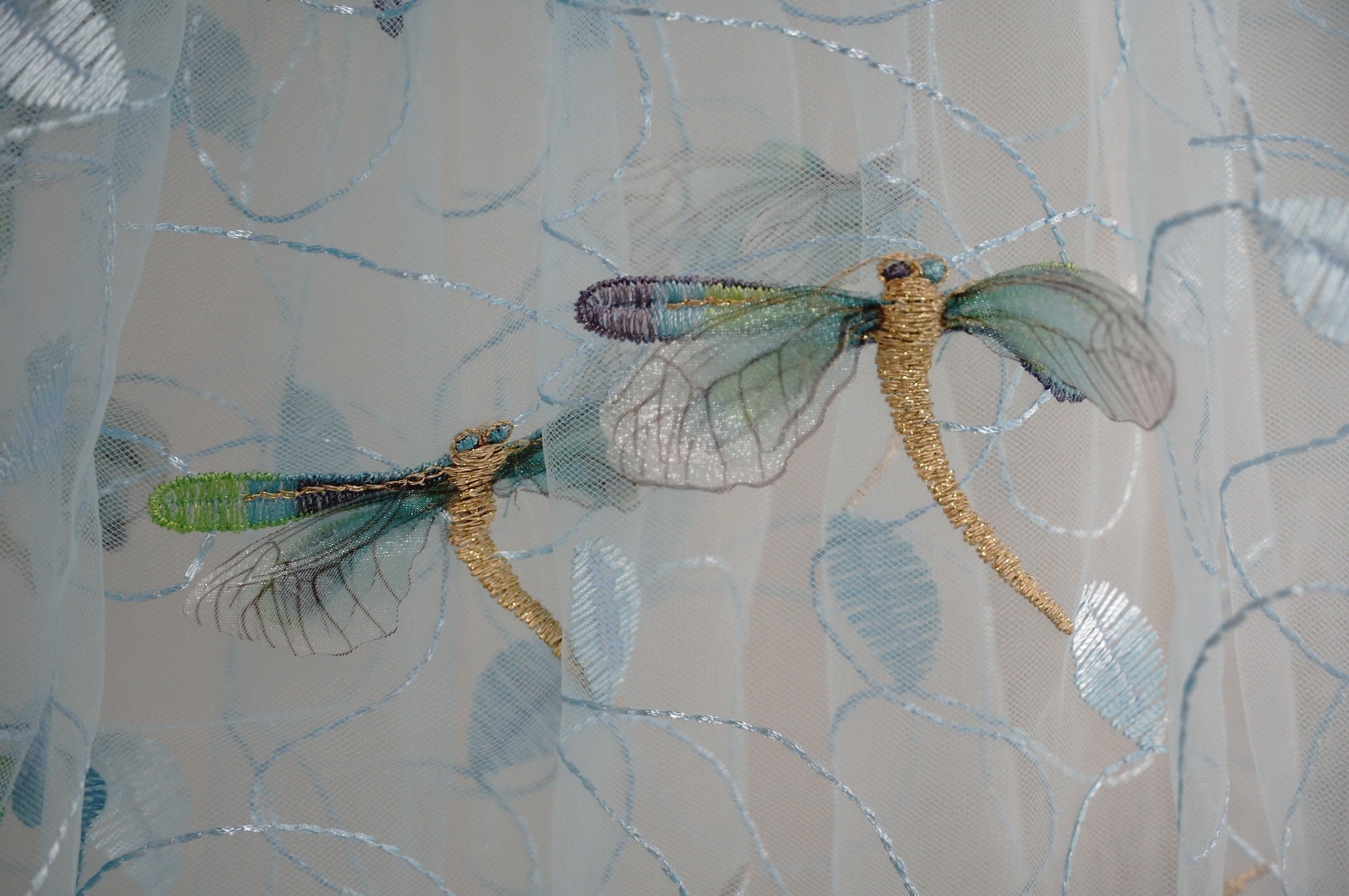 Solid 3D Dragonfly Embroidery Lace Fabric Exquisite Wedding - Etsy