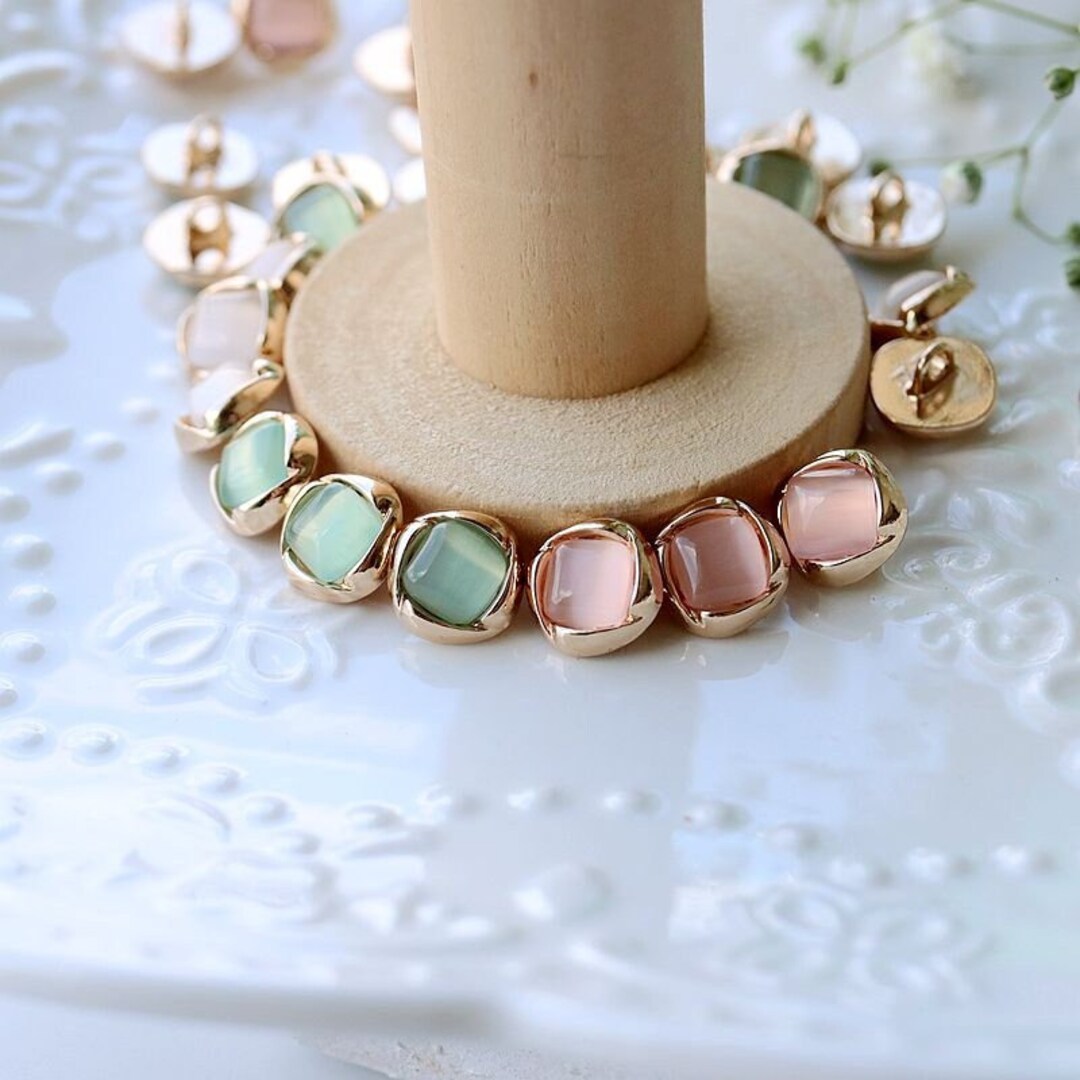 5 Pcs Chic Gold Cat Eye Buttons Button for Blouse Cardigan - Etsy